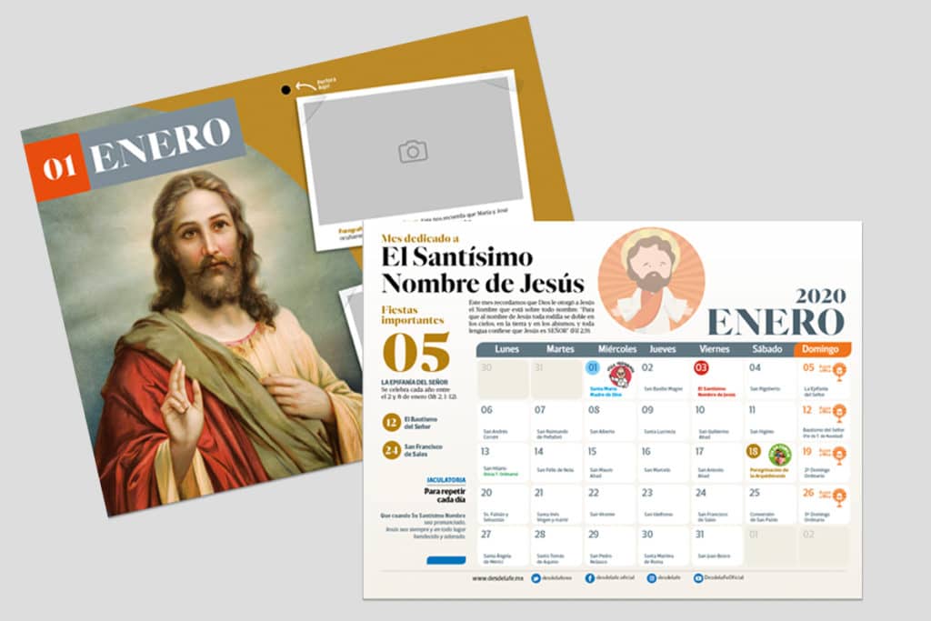 Aún puedes adquirir el "Calendario Desde la fe 2020"