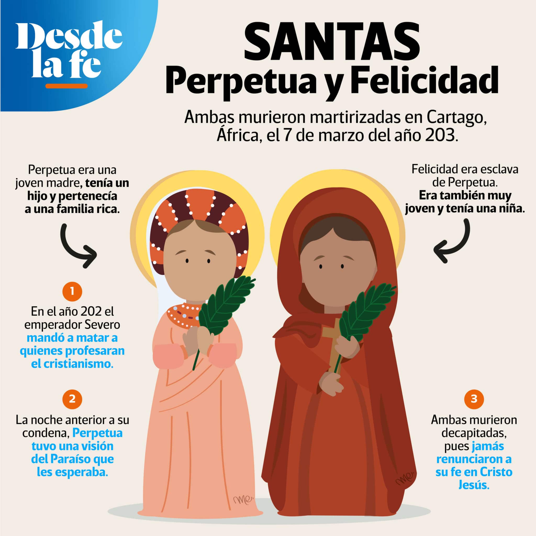 7 de marzo: La Iglesia celebra a las santas Perpetua y Felícitas